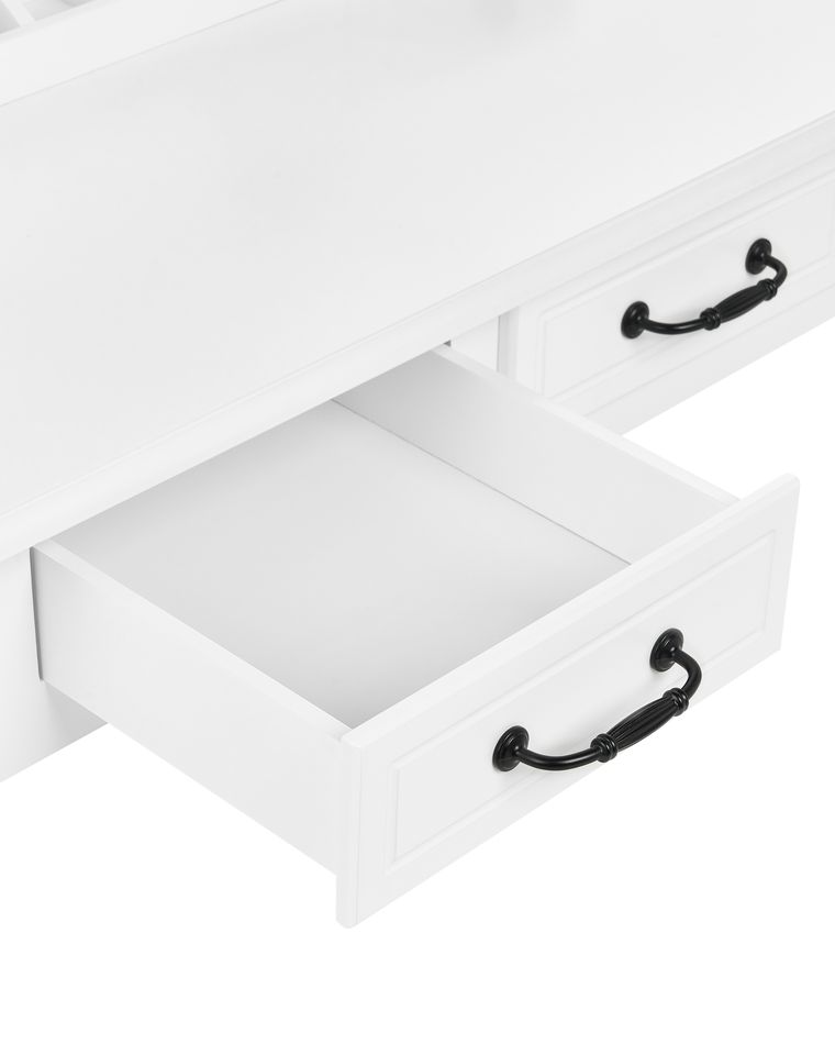 Makeup Bord Hvid RAYON | Beliani.dk