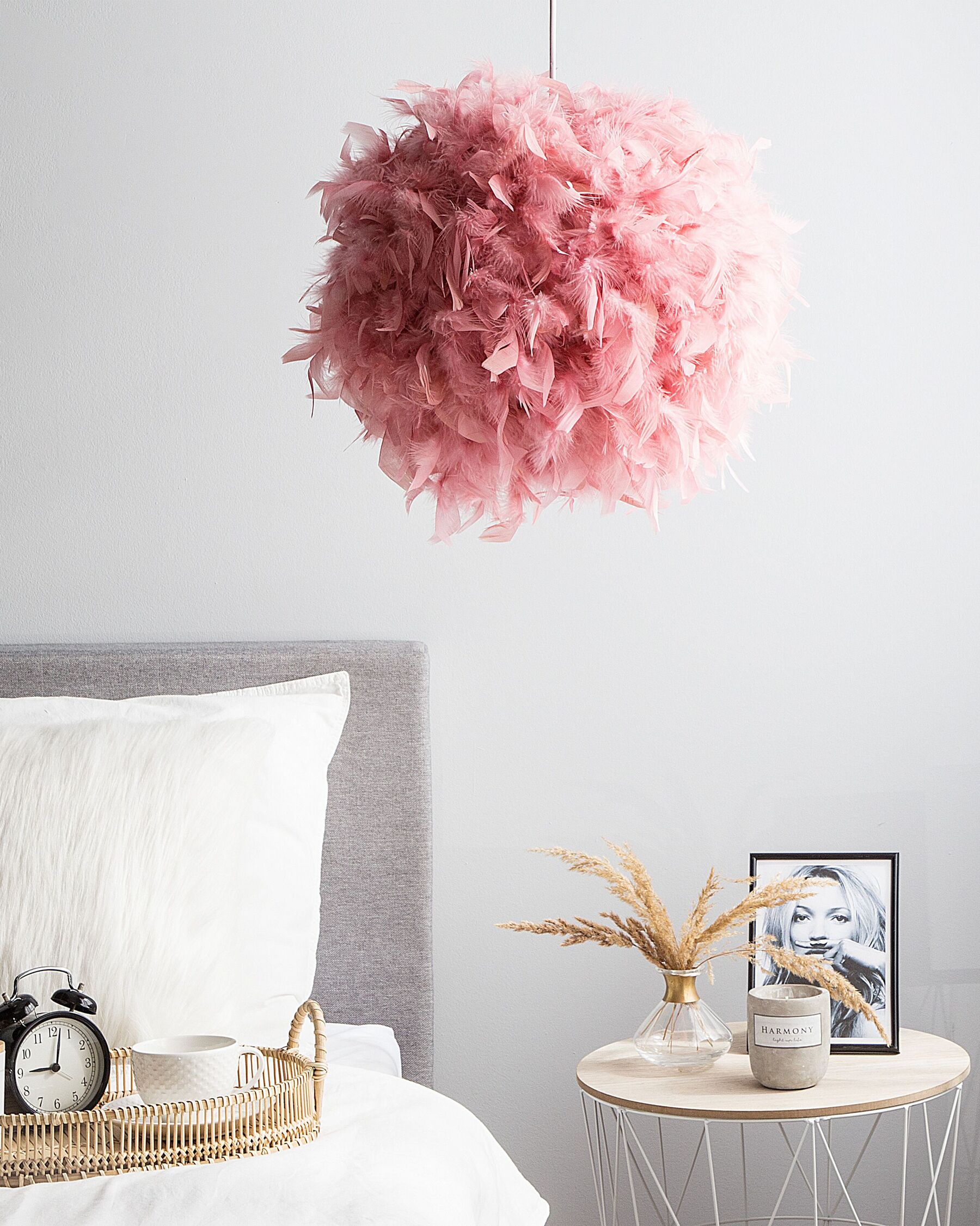 Loftlampe Lyserød DRAVA | Beliani.dk