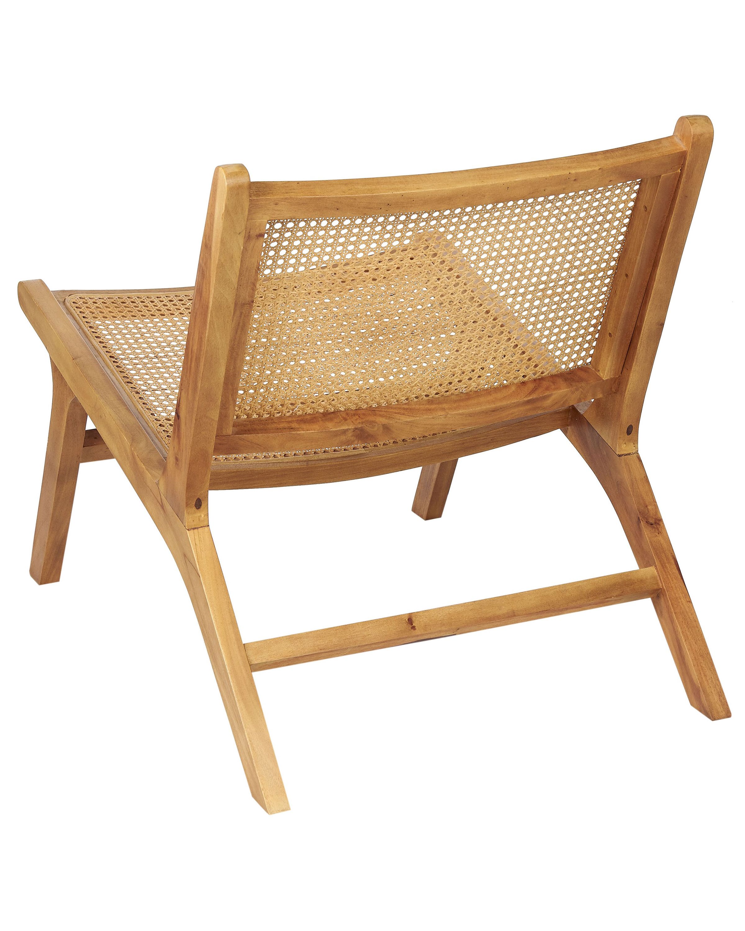 Loungestol flet mahogni/rattan MIDDLETOWN | Beliani.dk