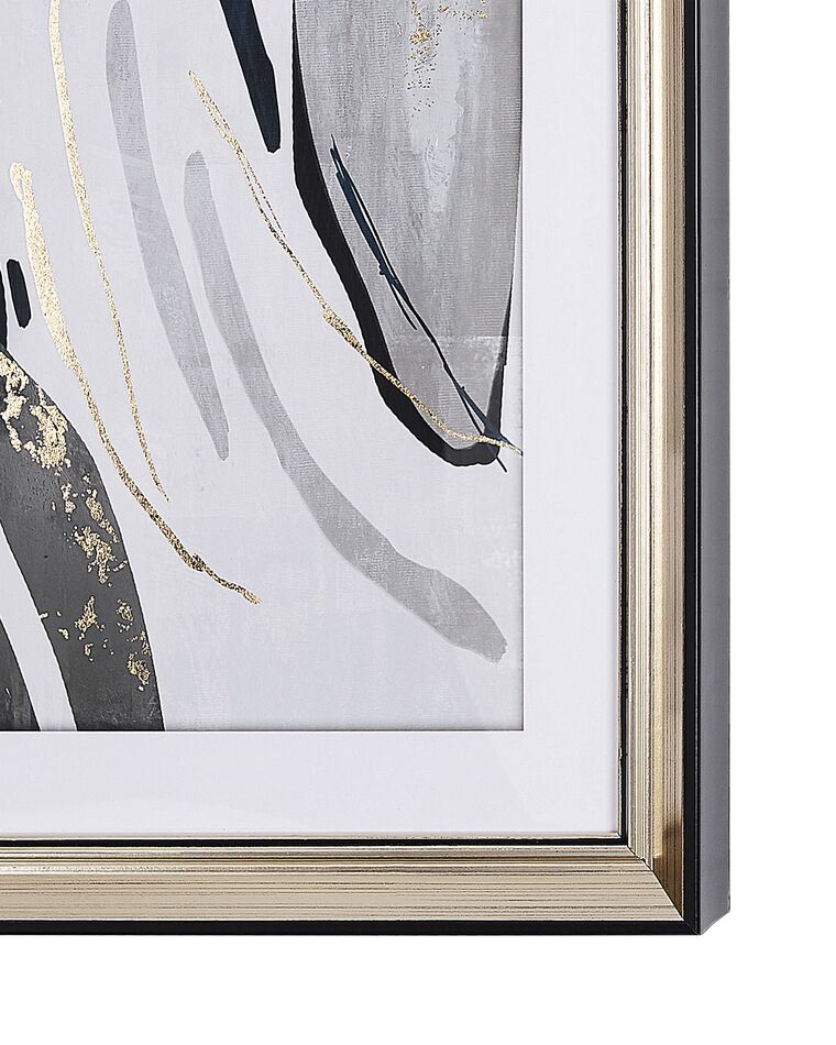 Abstract Framed Wall Art 30 x 40 cm Grey HIDMO | Beliani.dk