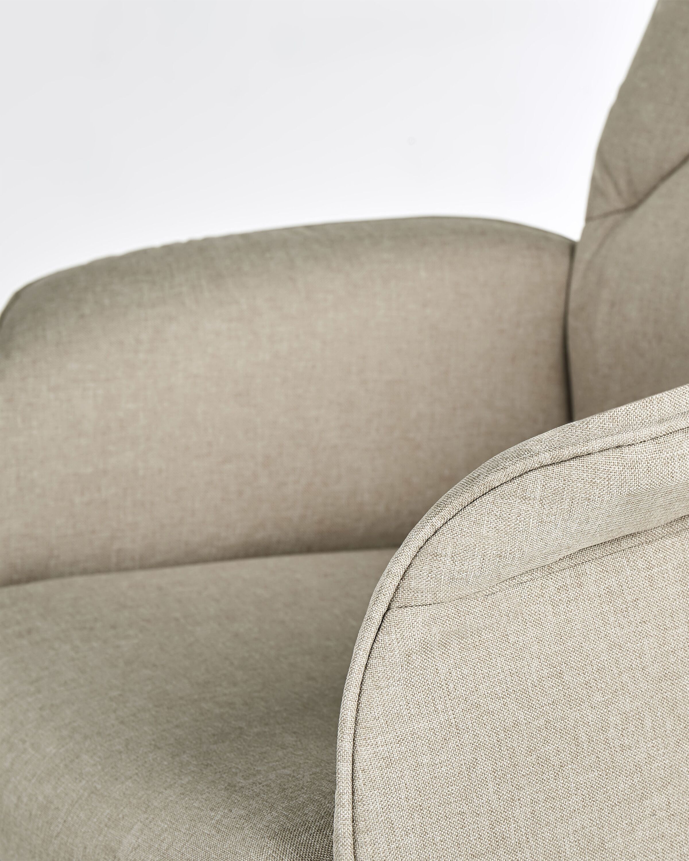 Kontorstol på hjul beige PILOT | Beliani.dk